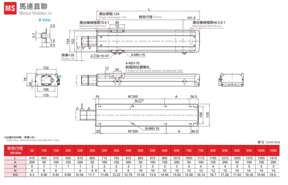 AS135-2P单轴 大至Dazzle半封闭模组滑台 大致厂家 - 中炫大至Dazzle 直线模组滑台 直线电机 伺服电缸 地轨源头厂家非标定制
